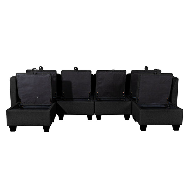 Trento Modular Sectional Sofa with Storage | Sofamania.com